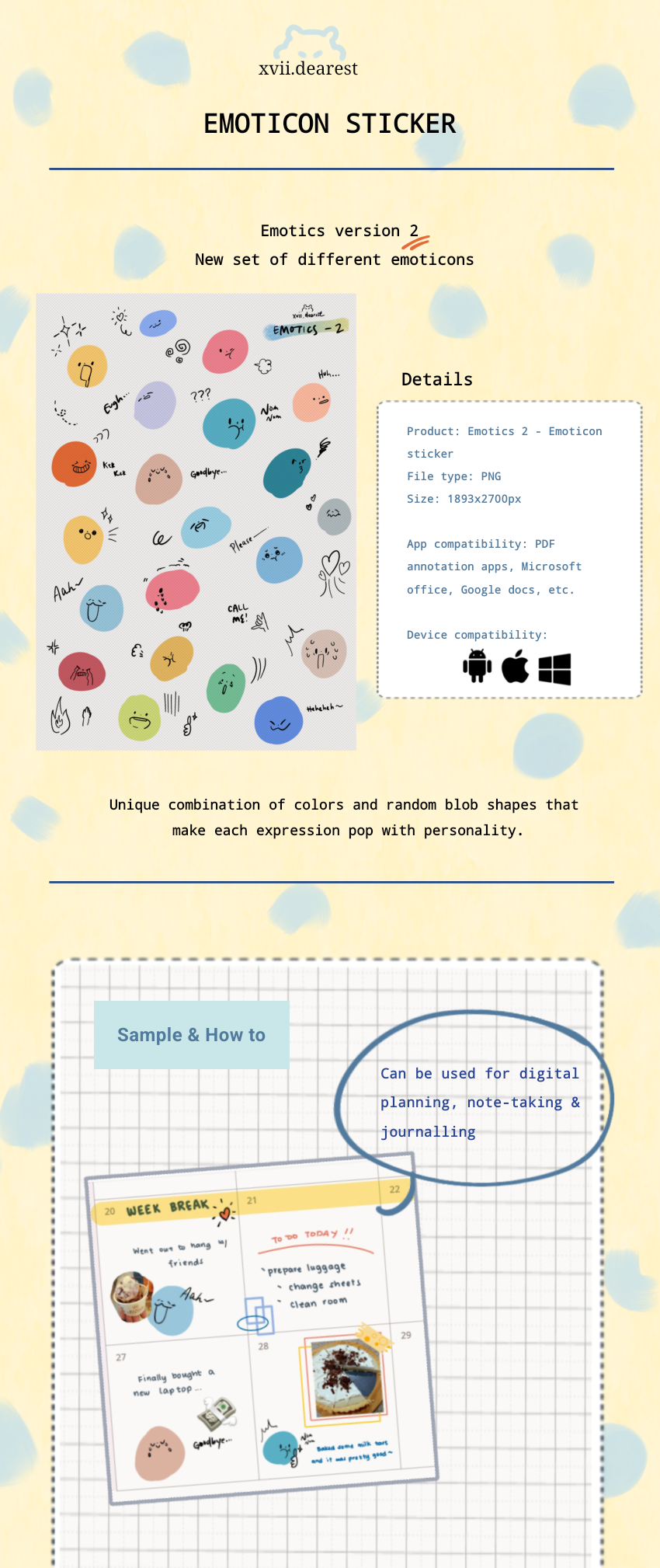 Emotics 2 - Emoticon sticker