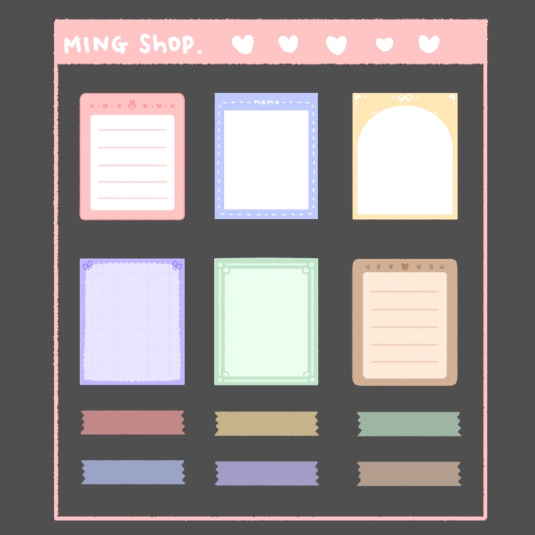 diary memo sticker | Webudding