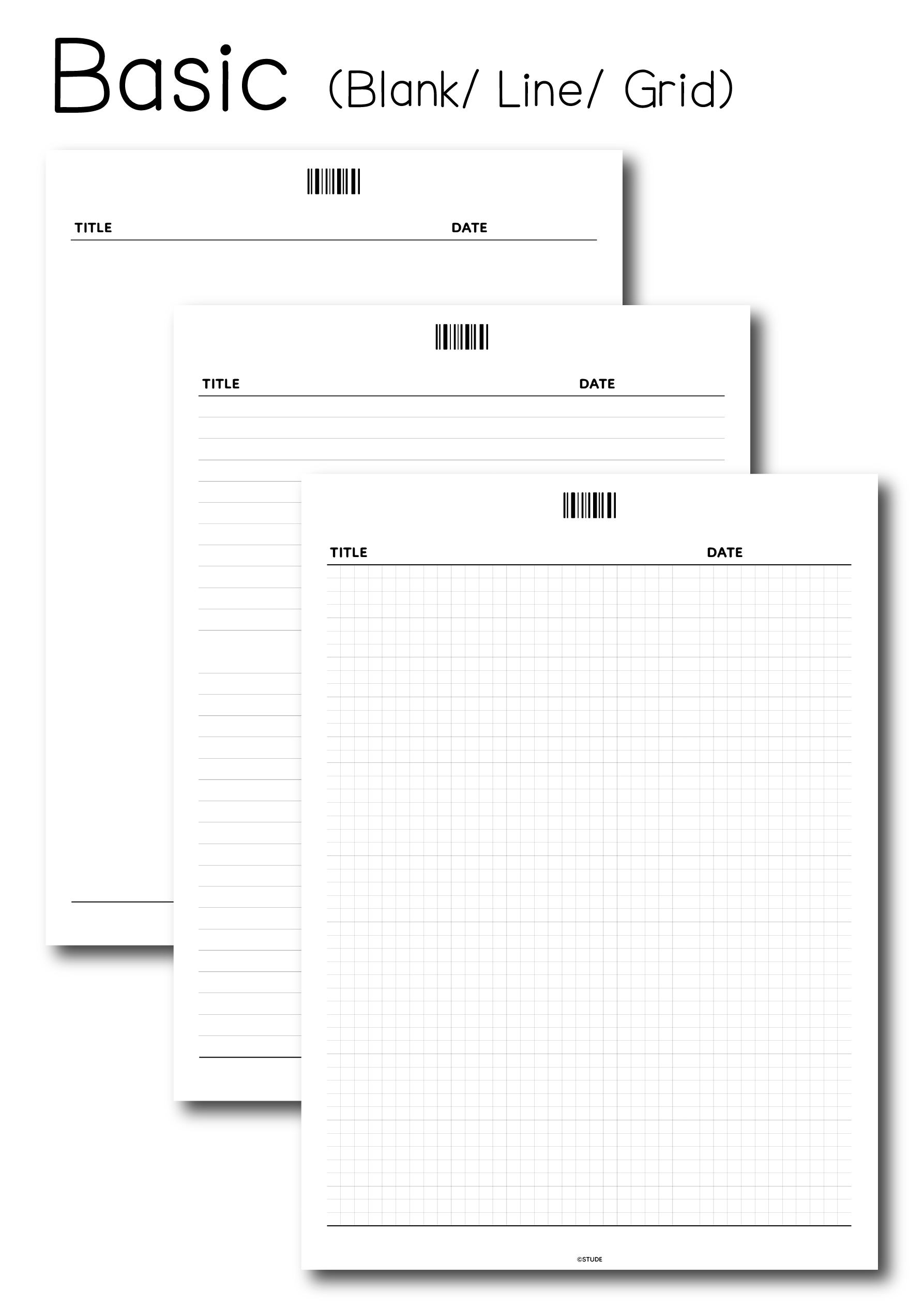 노트패드1 화이트 (9종) | 위버딩