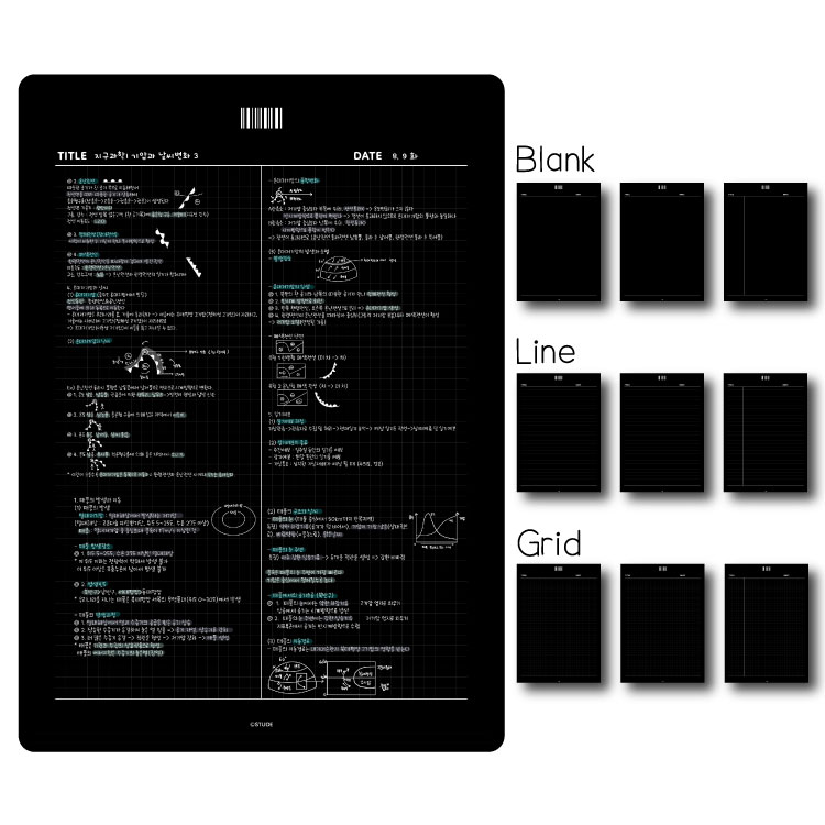 Notepad1 Black (9types) | Webudding