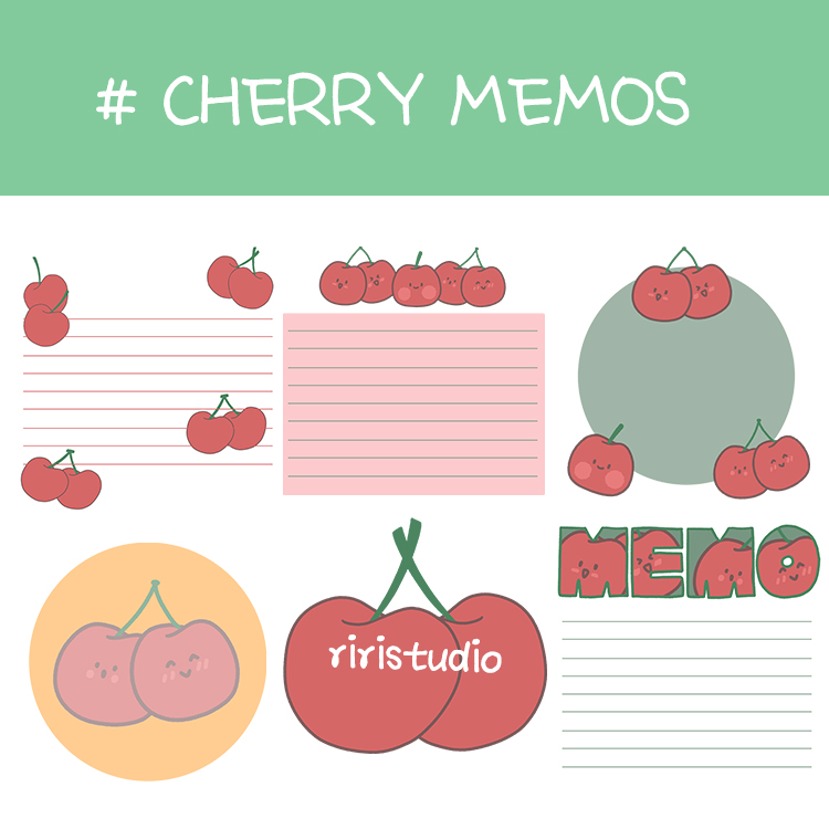 CHERRY MEMO PAD | Webudding