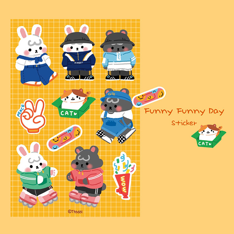 Funny Funny Day sticker | Webudding