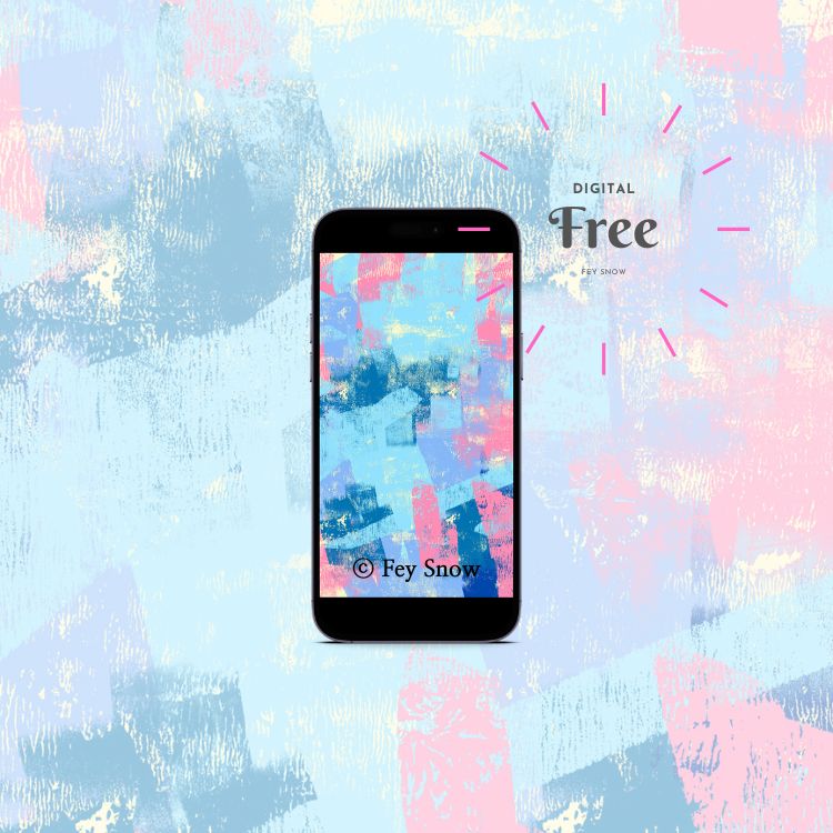[phone wallpaper] Blue & Pink | Webudding