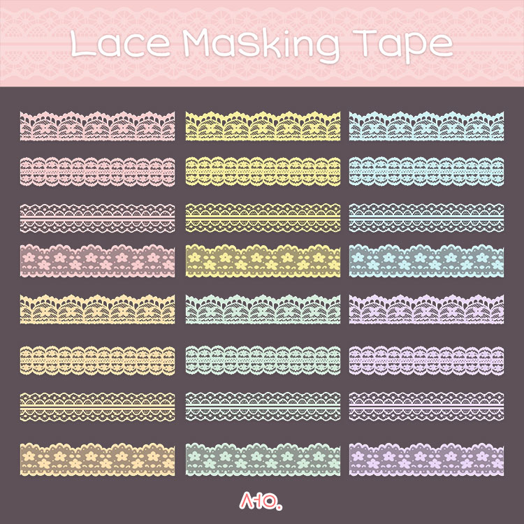 Lace sticker set | Webudding