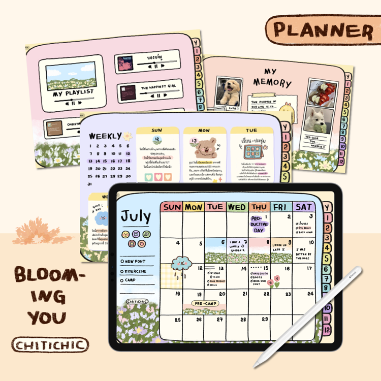 Blooming you planner | Webudding