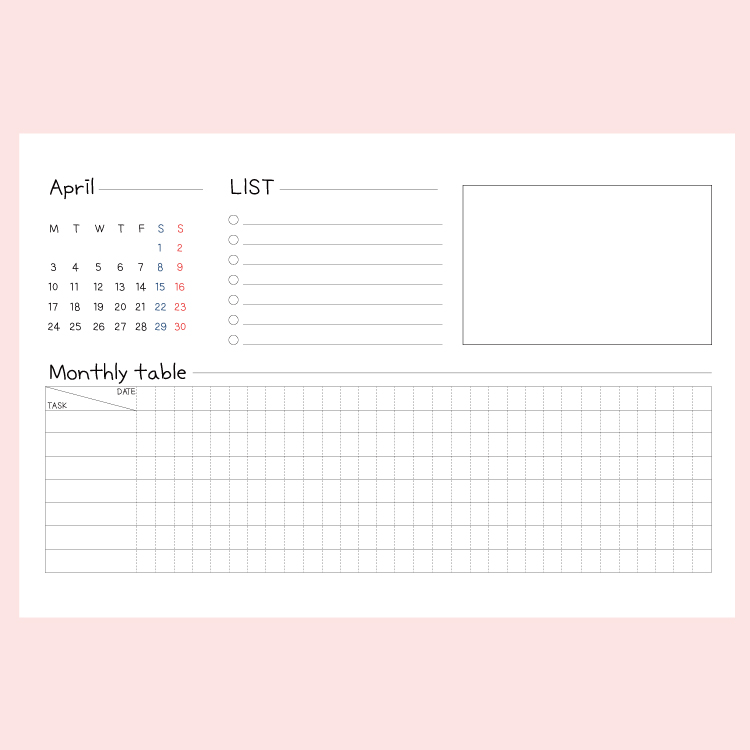 Short/Long-Term Goals Weekly Planner | Webudding