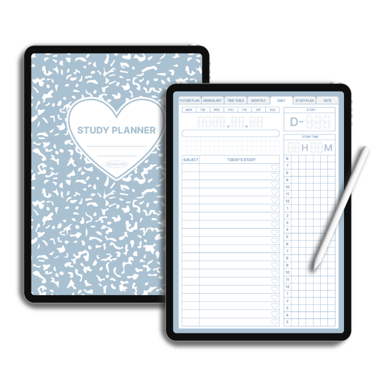 Composition Study Planner (blue) | Webudding