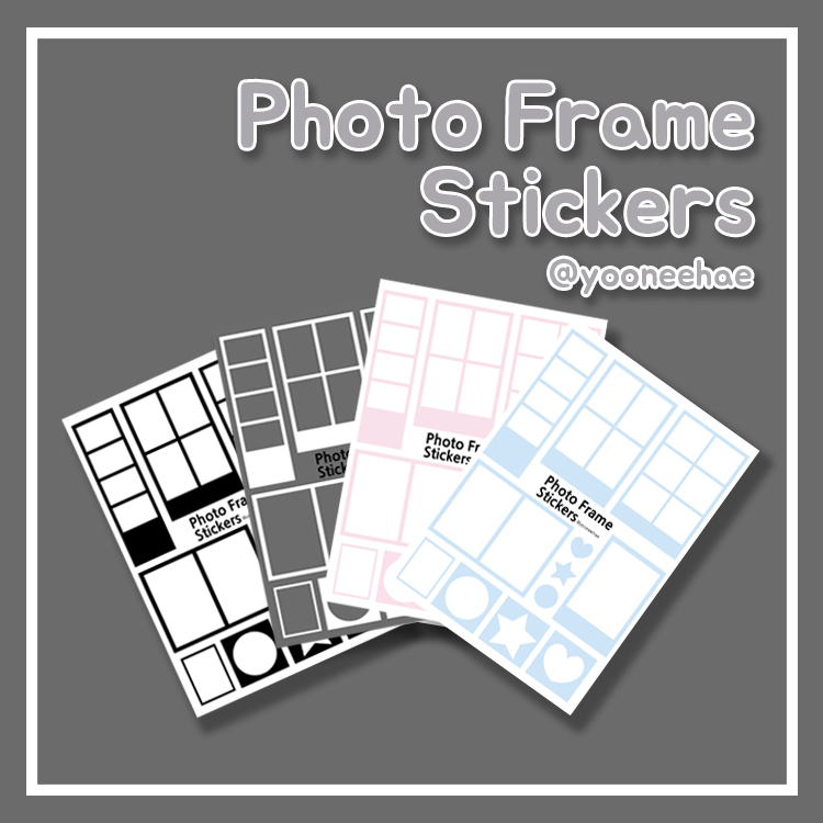 Various photo frame stickers | Webudding