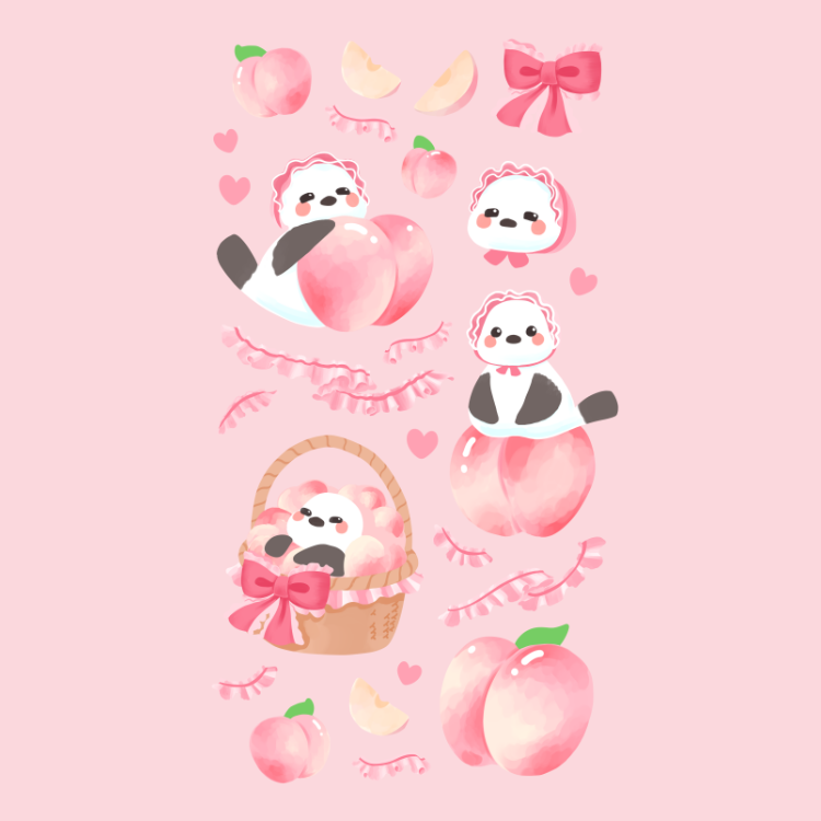 Peach Sticker | Webudding