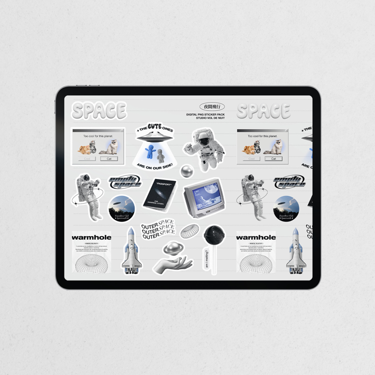 Space sticker | Webudding