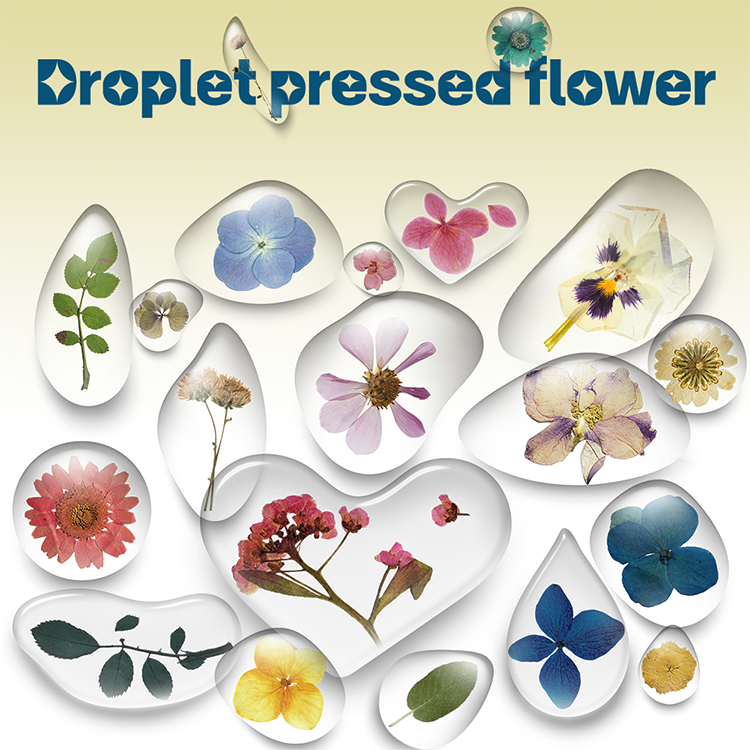 Droplet pressed flower ver.1 | Webudding