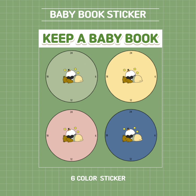 TIME TABLE STICKER | SLEEP PATTERN STICKER | BABY STICKER | Webudding