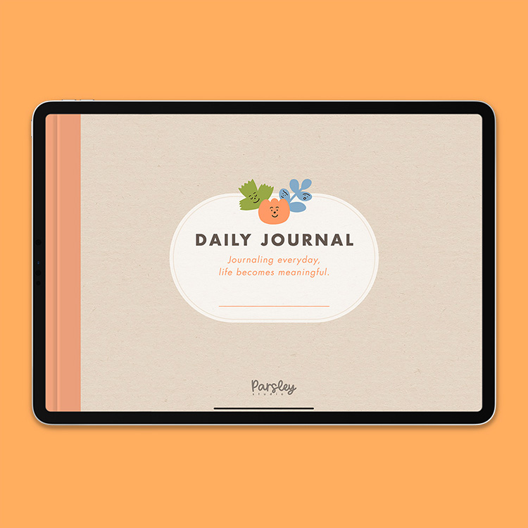 daily journal planner undated diary / 4colors 12chapters / timetable timetracker | Webudding
