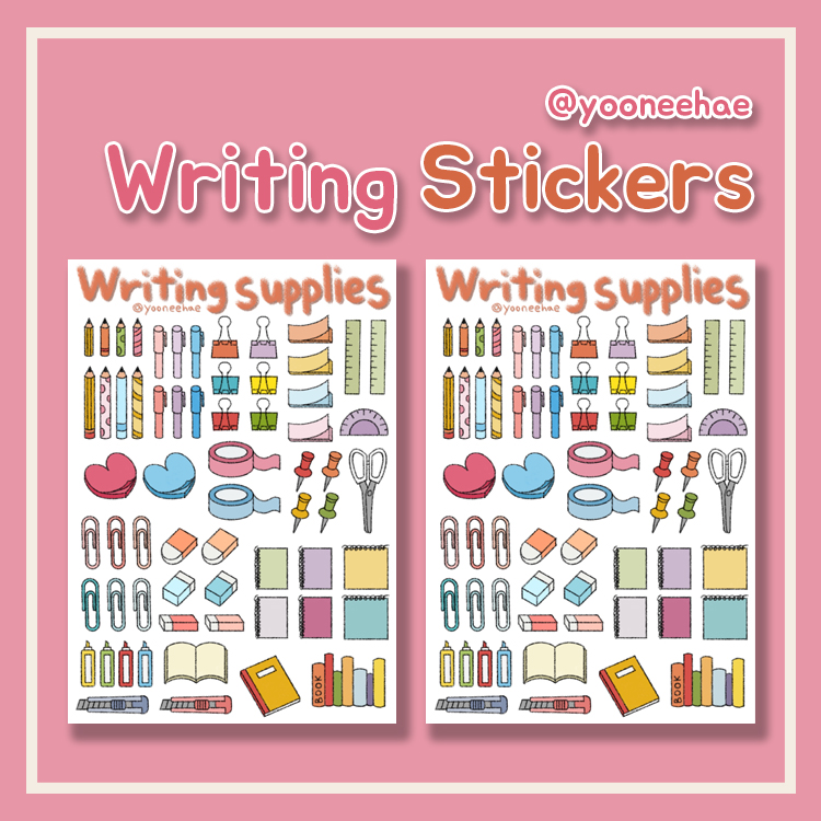 Writing Tools Stickers | Webudding