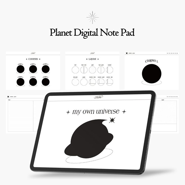 Planet Digital Notepad (6color_horizontal) | Webudding