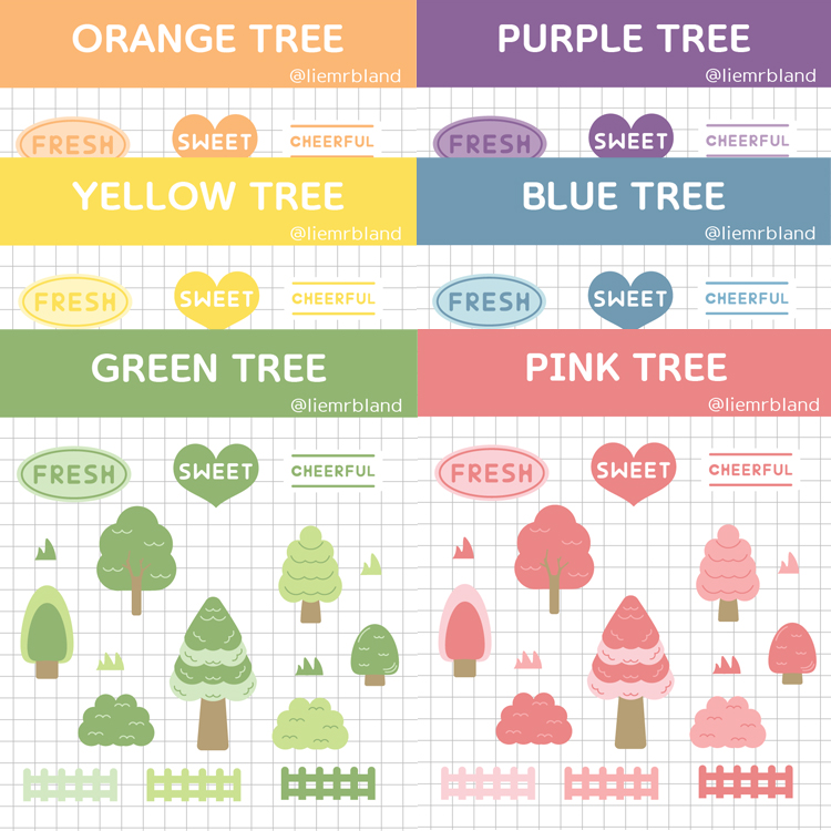 Rainbow Tree Sticker | Webudding