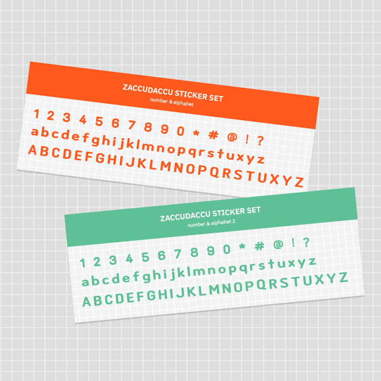 Alphabet sticker | Webudding