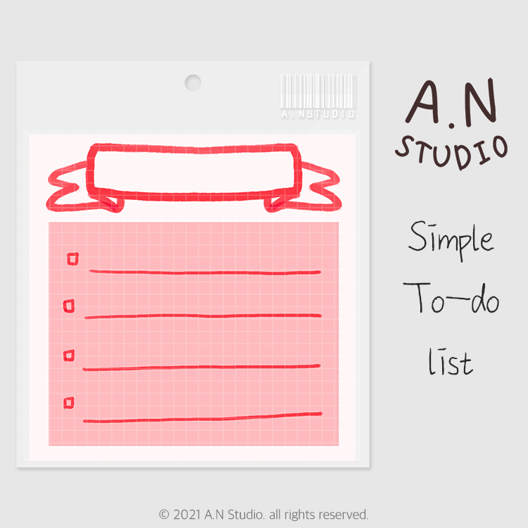 Simple to-do sticker | Webudding