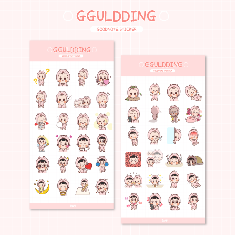 Wooahtink GGULDDING Sticker | Webudding