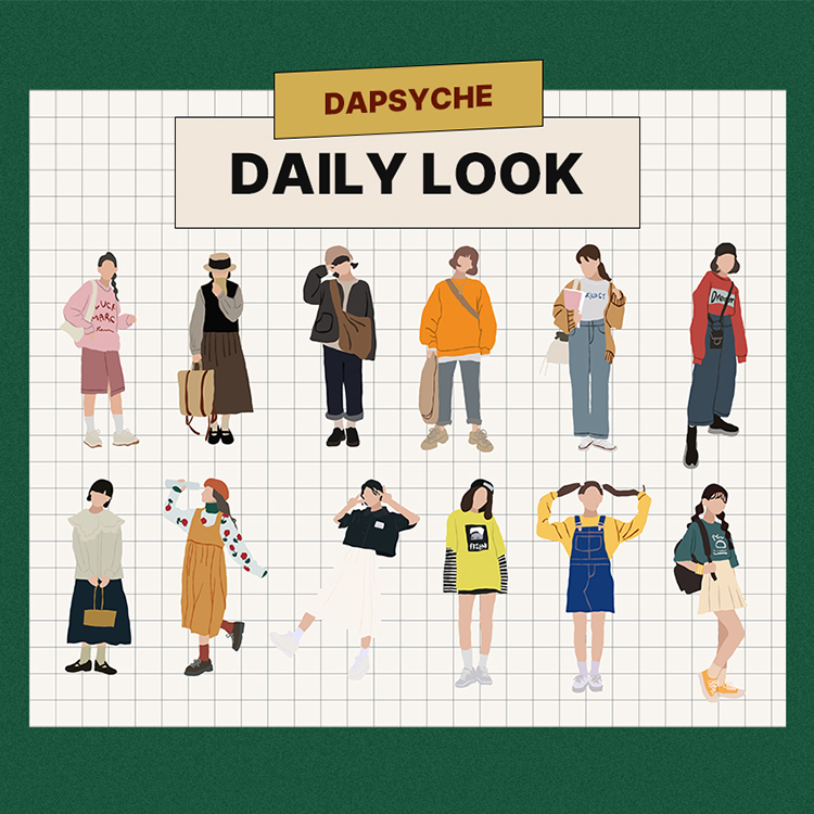 Dapsyche Daily look stickers | Webudding