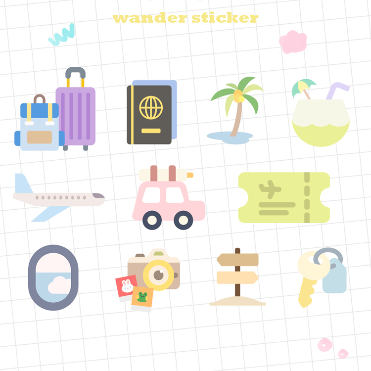 Aile series Wander sticker | Webudding