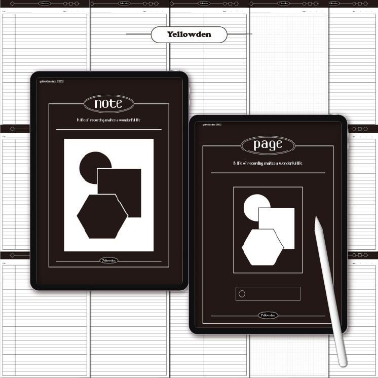 Yellowden Modern Black Note pdf hyperlink | Webudding