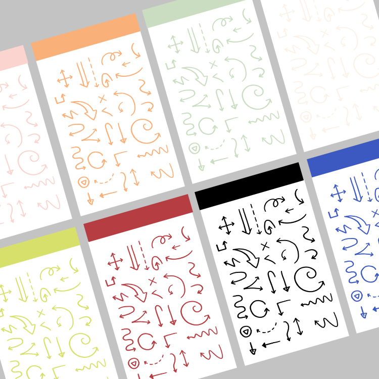 Arrow sketch sticker | Webudding