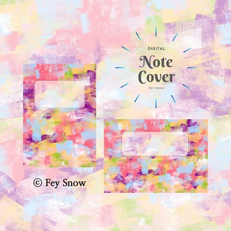 [Abstract Note Cover] pink intuitive abstract | Webudding