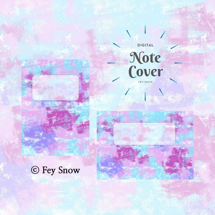 [Abstract Note Cover] purple violet | Webudding