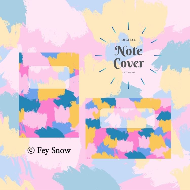 [Abstract Note Cover] lovely pastel tone | Webudding