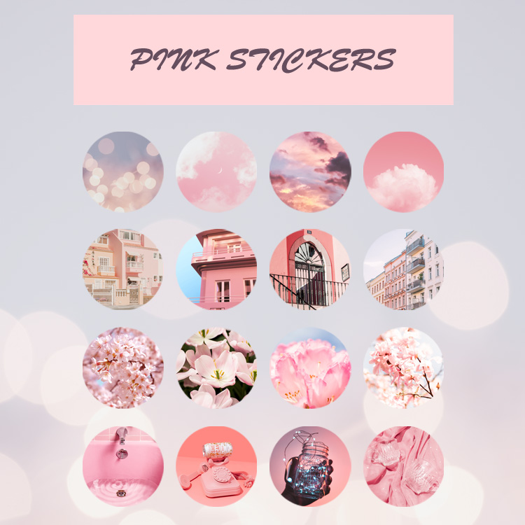 Pink decorating sticker | Webudding