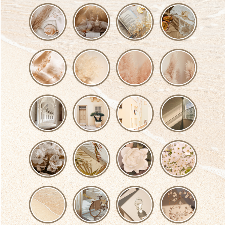 Beige Decoration Sticker | Webudding