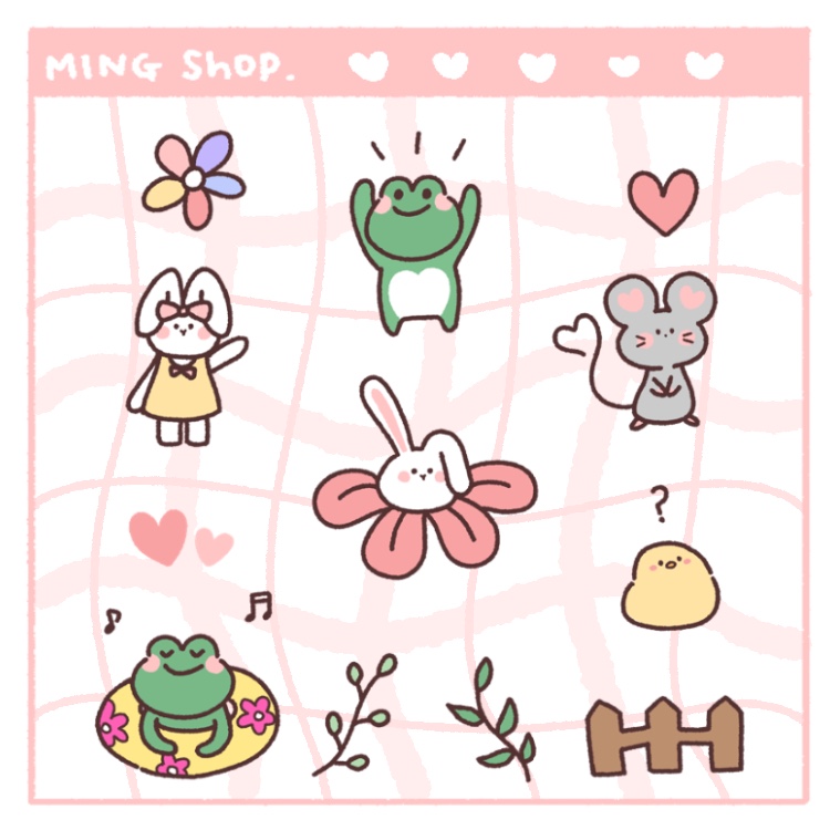 cute animal sticker | Webudding