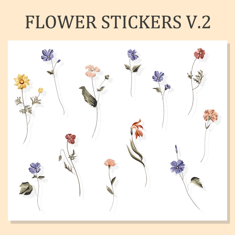 Flower stickers | Webudding