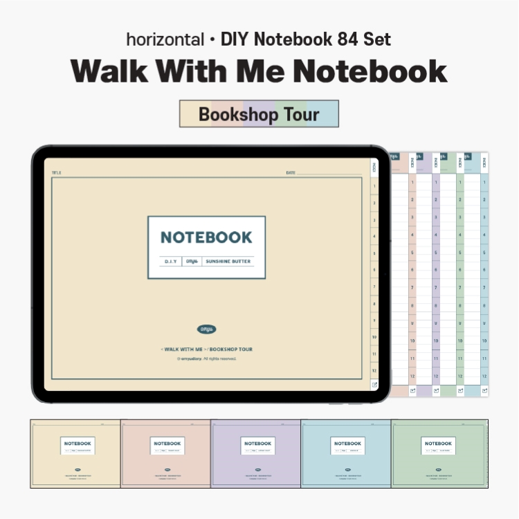 Walk With Me Notebook | Bookshop Tour | Webudding