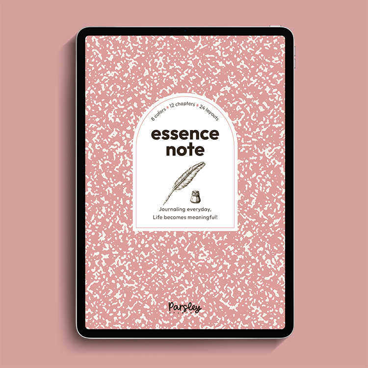 composition custom study note 8 books (8 colors / 24 template / 12 chapters) / essence note ...