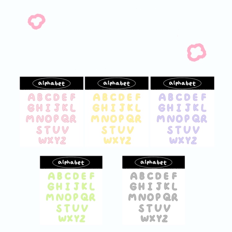 alphabet sticker | Webudding