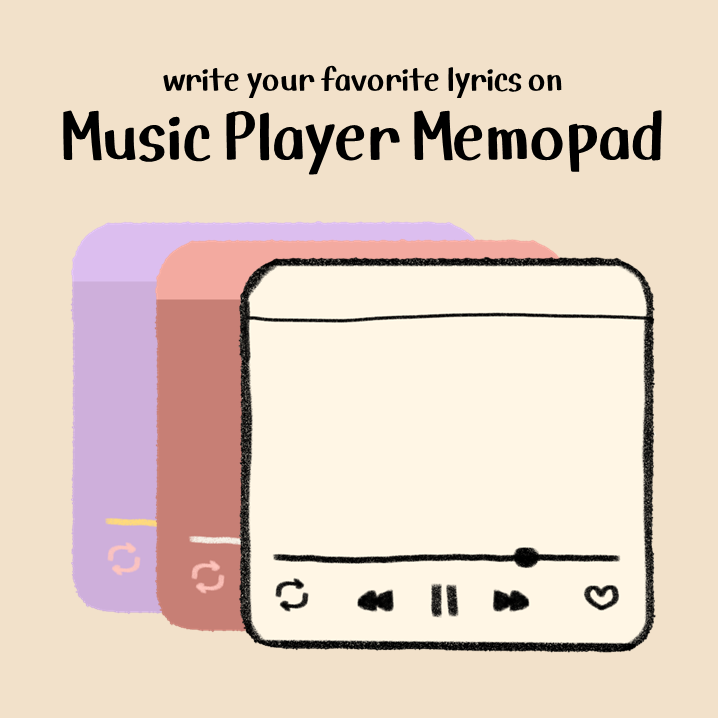 Music Player Memopad | Webudding