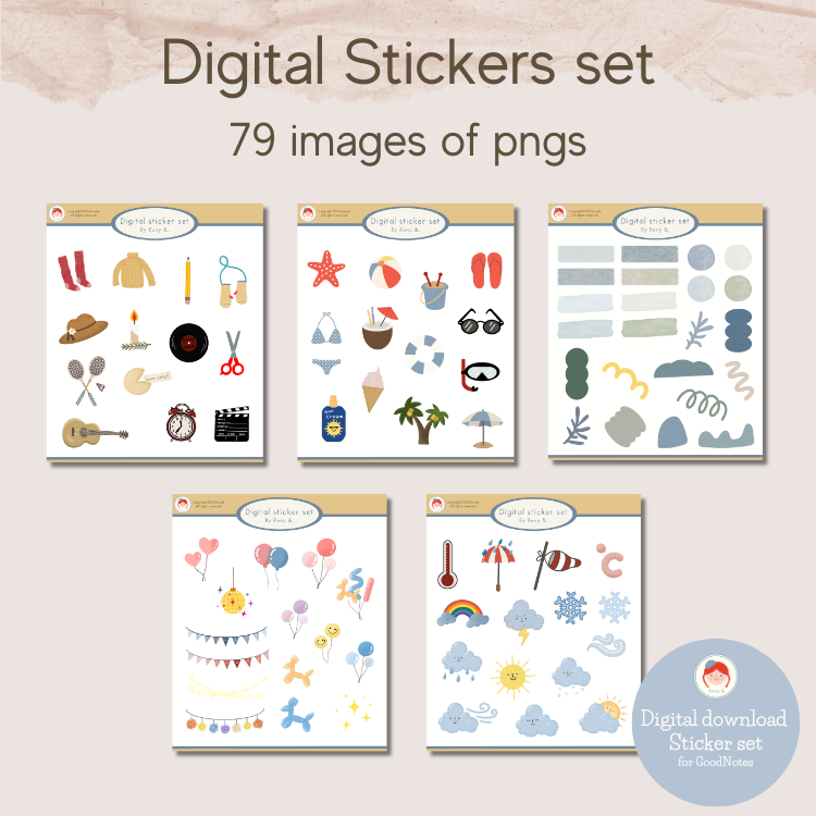 dailylife sticker set | Webudding