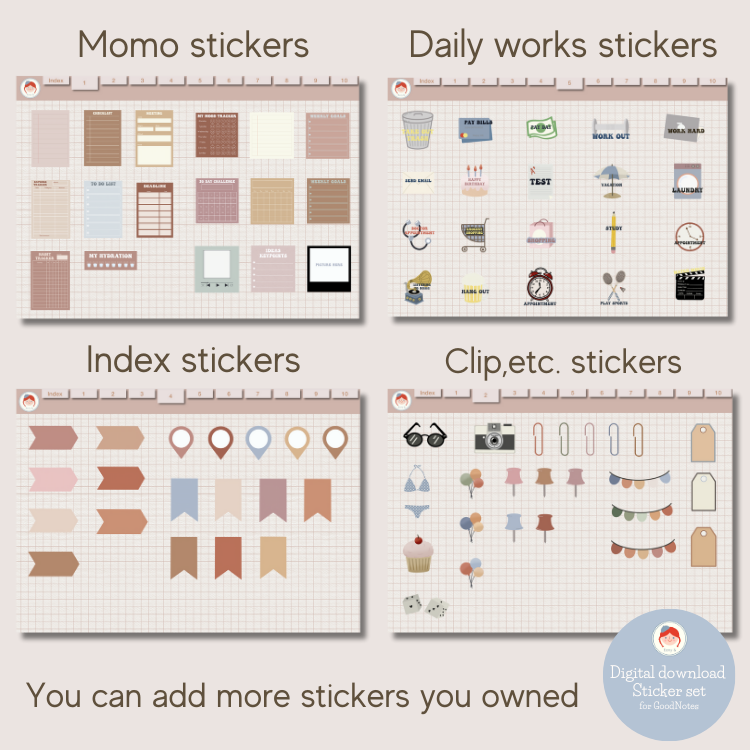 Hyperlinked Stickerbook & Sticker set | Webudding
