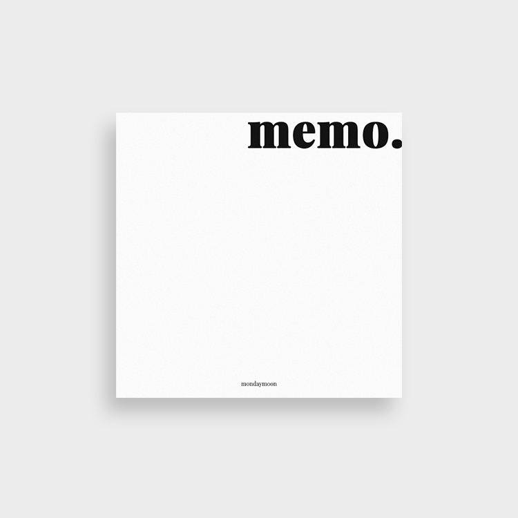 Simple Mood Memo pad Stickers [6 Styles] | Webudding