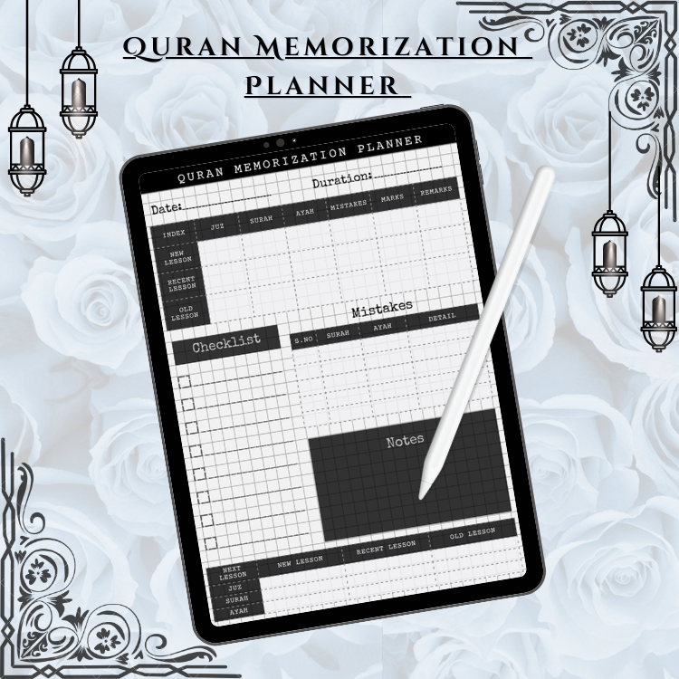 Quran memorization planner | Webudding
