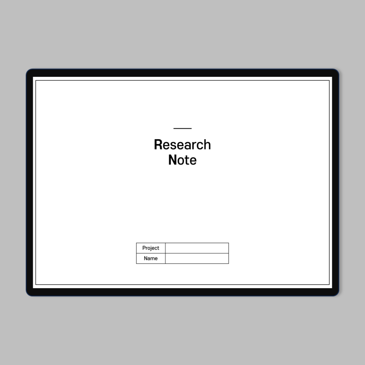 Research note (landscape version) | Webudding
