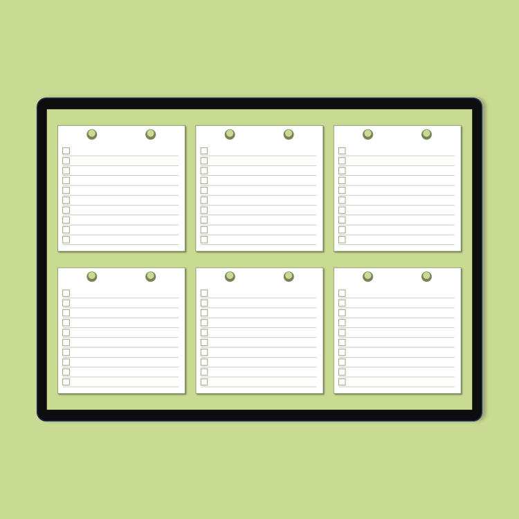 Checklist (green) | Webudding