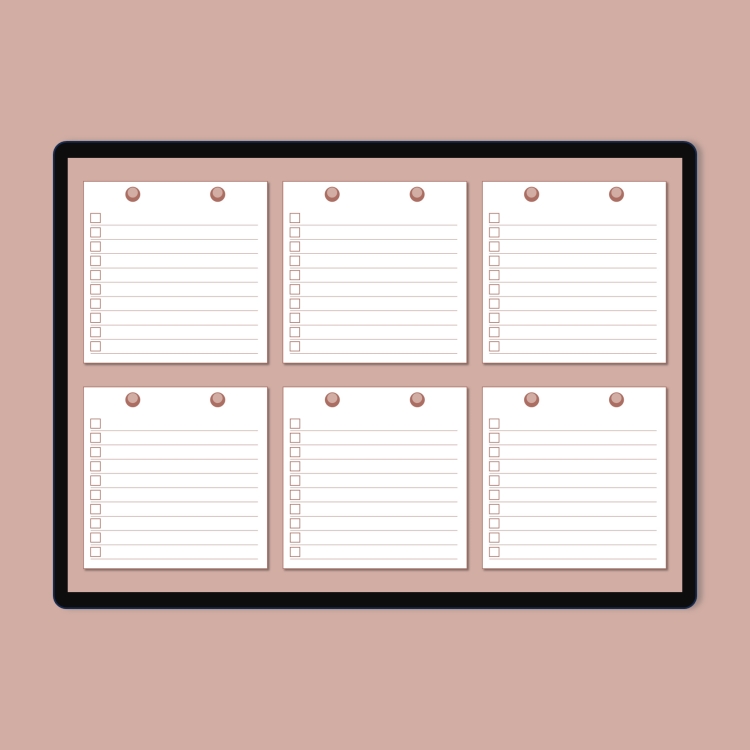 Checklist (pink) | Webudding