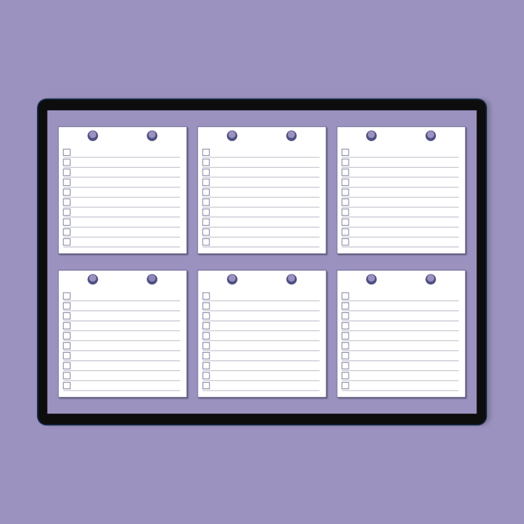 Checklist (purple) | Webudding