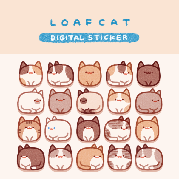 Loaf Cat Sticker | Webudding