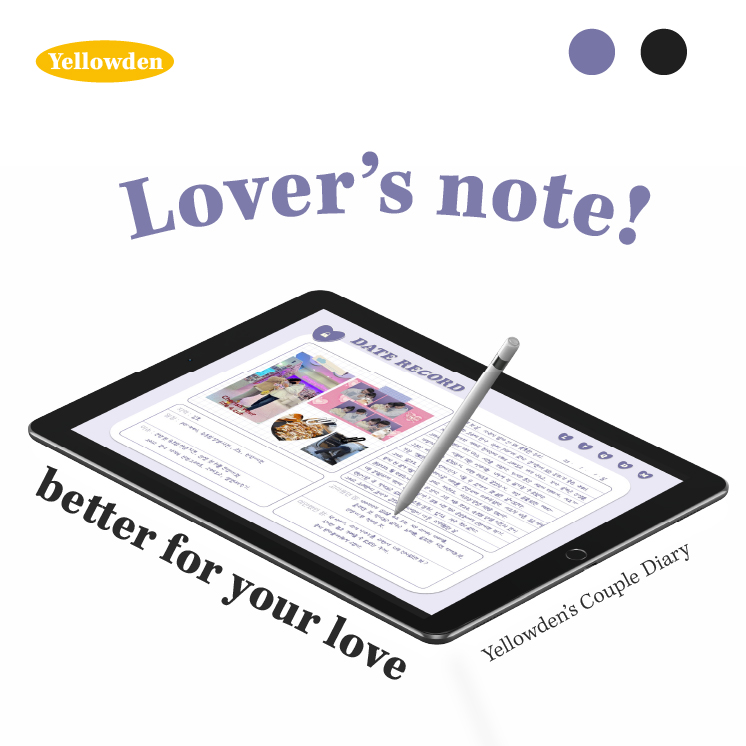 Yellowden couple diary dating note 2colors set pdf hyperlink | Webudding