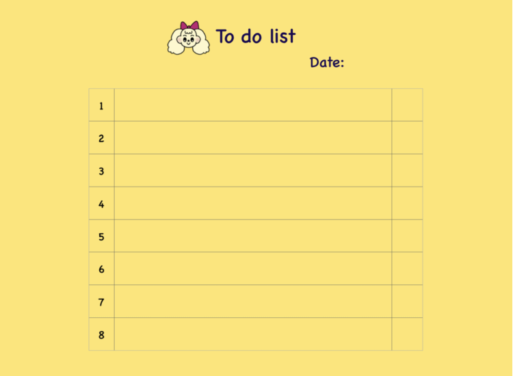 To do list note | Webudding