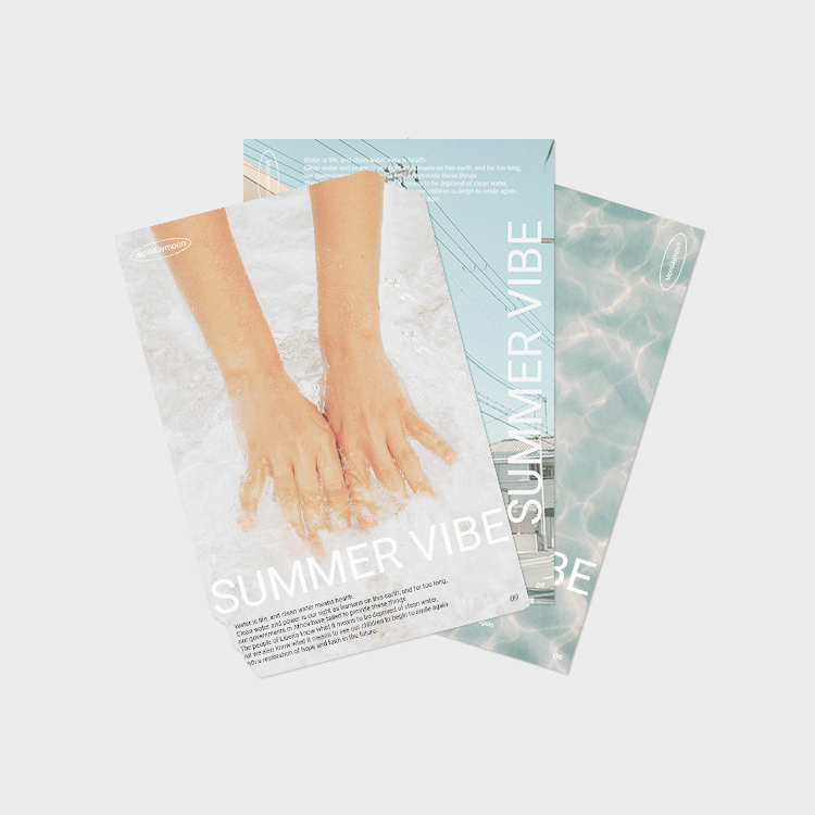 Summer Vibe Postcard Sticker (3 Types) | Webudding